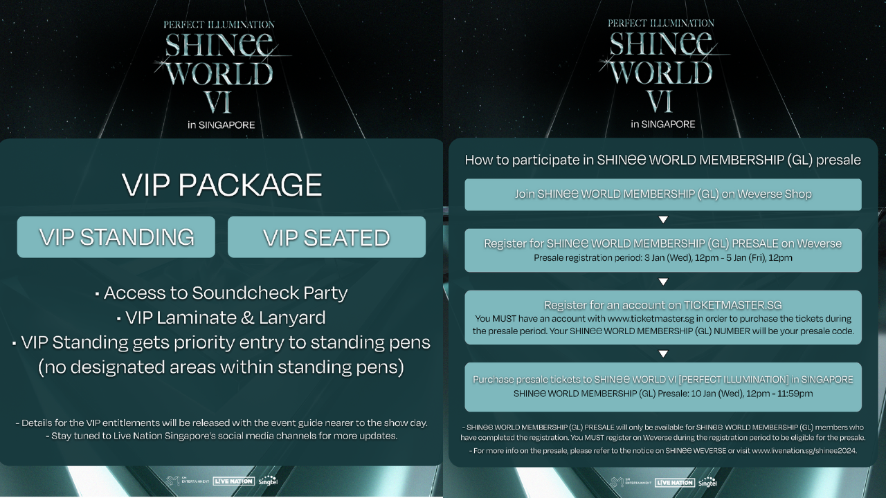 SHINee's Grand Return to Singapore: SHINee WORLD VI [PERFECT ...
