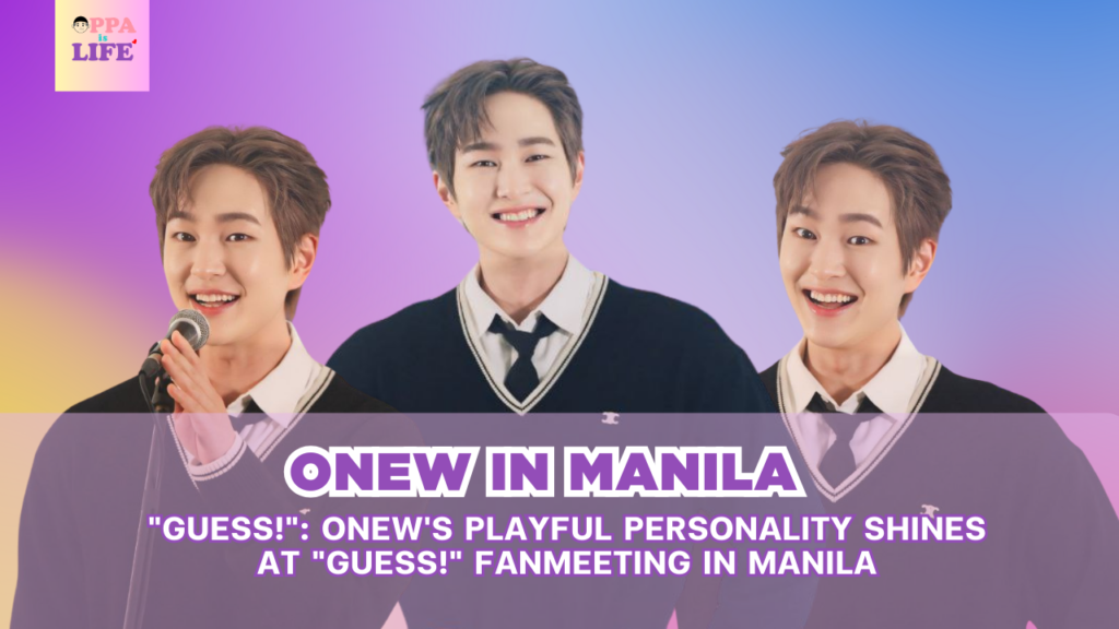 "Guess!": Onew's Playful Personality Shines at "Guess!" Fanmeeting in ...